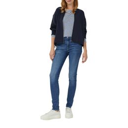 s.Oliver Damen Skinny-fit-Jeans "IZABELL", blau, Gr. 44, Denim/Jeans, Obermaterial: 84% Baumwolle, 14% Polyester, 2% Elasthan, Jeans, in coolen,