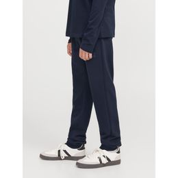 Jack & Jones Jungen Sweathose "JPSTGORDON JJNEWSOFT SWEAT PANT NOOS JNR", blau, Gr. 152, JACK & JONES JUNIOR, bedruckt, Jersey, Obermaterial: 70% Baumwolle, 30%