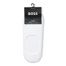 BOSS Herren F&uuml;&szlig;linge "3P SL Uni CC", Gr. 39, wei&szlig;, Baumwollmischung, Socken, unsichtbar im Schuh