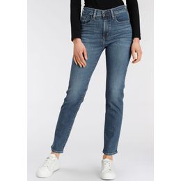 Levi's LEVI'S Damen Straight-Jeans "724 HIGH RISE STRAIGHT", blau, Gr. 27, Denim/Jeans, Obermaterial: 85% Baumwolle, 7% Lyocell, 6% Elastomultiester, 2%