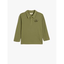 KOTON Poloshirt Jungen Gr&ouml;&szlig;e 122/128 khaki / oliv