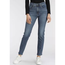 Levi's LEVI'S Damen Straight-Jeans "724 HIGH RISE STRAIGHT", blau, Gr. 30, Denim/Jeans, Obermaterial: 85% Baumwolle, 7% Lyocell, 6% Elastomultiester, 2%
