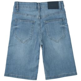 STACCATO M&auml;dchen Jeansbermudas, blau, Gr. 170, unifarben, Denim/Jeans, Obermaterial: 80% Baumwolle, 19% Polyester, 1% Elasthan, Jeans, im