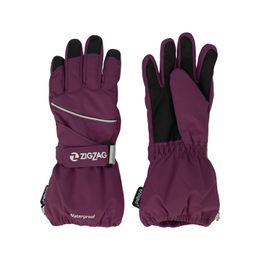 ZIGZAG M&auml;dchen Skihandschuhe "Kempston"purpurviolett, Gr. 128, mehrfarbig, 100% Polyester, Handschuhe, mit komfortabler Wintersport-Ausstattung