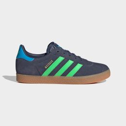 M&auml;dchen Sneaker "GAZELLE", adidas originals, Gr. 36shadow navy, screaming gr&uuml;n, lucid aquamarine, Leder, Synthetik, Schuhe, f&uuml;r Kinder und Jugendliche