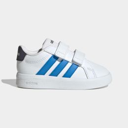 Kinder Sneaker "GRAND COURT 3.0 KIDS", adidas Sportswear, Gr. 27, blau, Synthetik, Textil, Schuhe, f&uuml;r Kinder