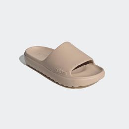 Damen Badesandale "LUMIA ADILETTE", adidas Sportswear, Gr. 43, braun, Synthetik, Schuhe, Badelatschen