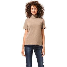 Damen Rollkragenshirt "Rollkragen-Shirt", beige, Gr. 44, Linea Tesini BY HEINE, unifarben, 95% Baumwolle, 5% Elasthan, Shirts