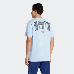Herren T-Shirt "CLIMACOOL CAMO TRAINING GRAPHIC", blau, Gr. L, adidas Performance, Obermaterial: 65% Polyester, 35% Baumwolle, Shirts, sportlicher
