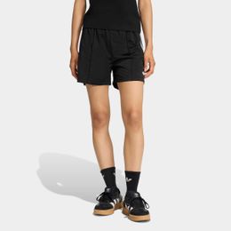 Shorts adidas originals "FIREBIRD CLASSIC", Damen, Gr. L, N-Gr, schwarz, wei&szlig;, Obermaterial: 100% Polyester, Hosen Shorts, FIREBIRD Classic Short, locker geschnitten
