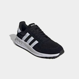 Herren Sneaker "RUN 84", adidas Sportswear, Gr. 40, schwarz-wei&szlig;, Leder, Synthetik, Textil, Schuhe, inspiriert vom Design des adidas LA Trainer