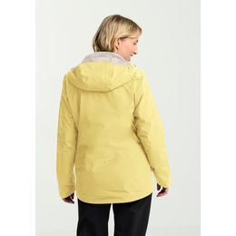 Jack Wolfskin Damen 3-in-1-Funktionsjacke "MOONRISE 3IN1 JKT W"lemonice, Gr. XL, Obermaterial: 100% Polyester. Futter: 100% Polyester. Innenjacke: