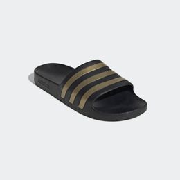 Damen Badesandale "AQUA ADILETTE", adidas Sportswear, Gr. 39, schwarz, Synthetik, Schuhe