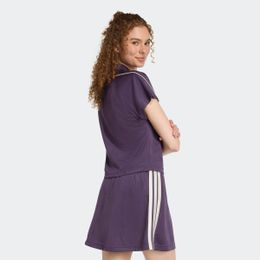 Damen T-Shirt "STADIUM 3-STREIFEN TENNIS INSPIRIERTES JACQUARD", lila, Gr. S, adidas Sportswear, Obermaterial: 100% Polyester, Shirts, sportlicher