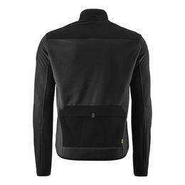 Gonso Herren Radtrikot "Adventure Jersey Fleece M", schwarz, Gr. XL, 100% Polyester, Trikots, Herren Fahrradtrikot langarm, weiches Fleece-Material,