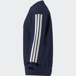 Herren Sweatshirt "M 3S FL SWT", blau, Gr. M, adidas Sportswear, Obermaterial: 55% Baumwolle, 36% Polyester, 9% Viskose, Sweatshirts