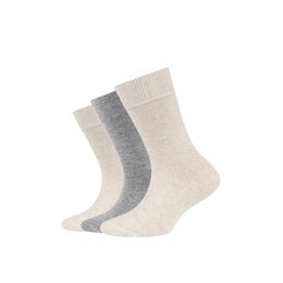 Camano M&auml;dchen Socken "ca-soft", Gr. 35, beige, Baumwolle, Elasthan, Polyamid, Socken, mit Komfortbund und gepolsterten Zehen-/Fersenbereich