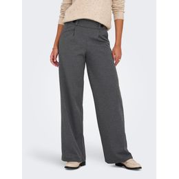 Jacqueline de Yong JDY Damen Jerseyhose "JDYGEGGO NEW LONG PANT JRS NOOS", grau, Gr. XS, unifarben, Jersey, Obermaterial: 95% Polyester, 5% Elasthan, Hosen, Materialmix