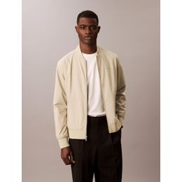 Calvin Klein Herren Bomberjacke "MATTE BOMBER", grau, Gr. XL, unifarben, Web, Obermaterial: 100% Polyester, Jacken, Regular fit, mit