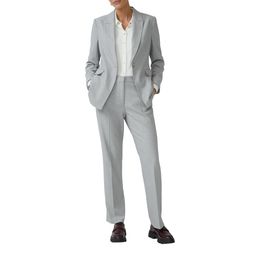 Damen Jackenblazer, grau, Gr. 40, s.Oliver BLACK LABEL, unifarben, Web, Obermaterial: 49% Polyester, 48% Viskose, 3% Elasthan. Futter: 100%