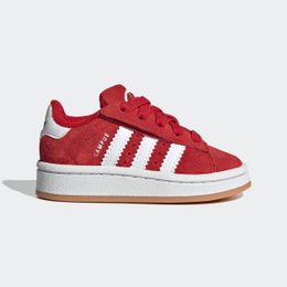 Kinder Sneaker "CAMPUS 00S COMFORT CLOSURE ELASTIC LACE KIDS", adidas originals, Gr. 22, rot, Leder, Synthetik, Schuhe, f&uuml;r Babys und Kleinkinder aus
