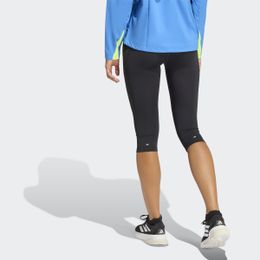 Damen Lauftights "ADI365 3/4", schwarz, Gr. S, adidas Performance, Obermaterial: 85% Polyester, 15% Elasthan, Hosen