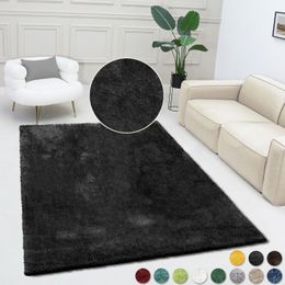 Teppich Bruno Banani, B:200cm H:30mm L:200cm, schwarz, Kunstfaser, Wohnzimmer, Teppiche, "Dana Teppich, besonders weich und kuschelig,