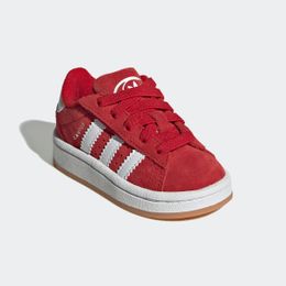 Kinder Sneaker "CAMPUS 00S COMFORT CLOSURE ELASTIC LACE", adidas originals, Gr. 23, rot, Leder, Synthetik, Schuhe, f&uuml;r Babys und Kleinkinder aus