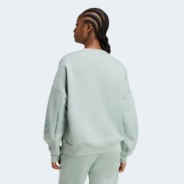 Damen Sweatshirt "FUTURE ICONS 3-STREIFEN", grau, Gr. L, adidas Sportswear, Obermaterial: 67% Polyester, 33% Baumwolle, Sweatshirts