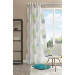 Vorhang Home Wohnideen, B:140cm H:145cm, gr&uuml;n, Voile, Polyester, Wohnzimmer, Gardinen, "RAWLINS"