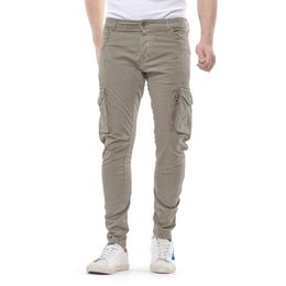 Damen Cargohose "ALBAN", braun, Gr. 31, Le Temps Des Cerises, unifarben, 96% Baumwolle, 4% Elasthan, Hosen, in klassischem Design