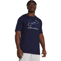 Under Armour Herren T-Shirt "UA GL FOUNDATION UPDATE SS", blau, Gr. 5XL, unifarben, Single Jersey, Obermaterial: 60% Baumwolle, 40% Polyester,