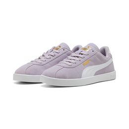 Puma Damen Sneaker "CLUB II JR", Gr. 36, wei&szlig;, Leder, unifarben, Schuhe, aus Leder, mit Schn&uuml;rung, mit leicht profilierter Gummilaufsohle