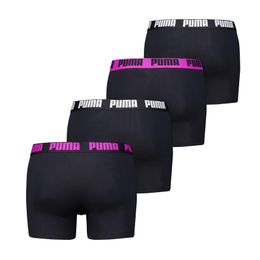 Puma Herren Boxershorts "Puma MEN EVERYDAY BOXER 4P ECOM", Gr. XXLelectric orchid, schwarz combo, Jersey, Obermaterial: 95% Baumwolle, 5% Elasthan,