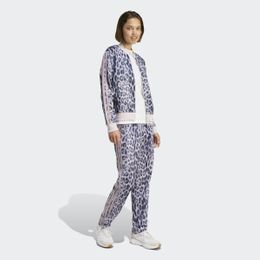 Damen Trainingsanzug "ESSENTIALS 3-STREIFEN ANIMAL AOP", bunt, Gr. M, adidas Sportswear, Obermaterial: 100% Polyester, Sportanz&uuml;ge, mit durchgehendem