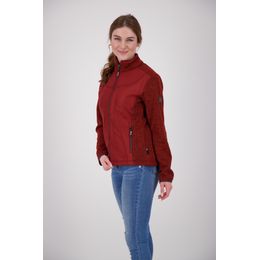 DEPROC Active Damen Strickfleecejacke "LAKE RODELL WOMEN", rot, Gr. 42, Fleece, 100% Polyester, Jacken, auch in Gro&szlig;en Gr&ouml;&szlig;en erh&auml;ltlich