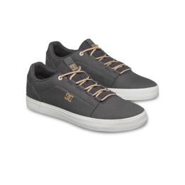 DC Shoes Herren Sneaker "Hyde", Gr. 12,5, grau, Obermaterial: Leder [Kuh] / Futter: Textil / Au&szlig;ensohle: Gummi;, Schuhe