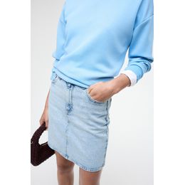 Vila Damen Jeansrock "VIKAJA JAF LBD DENIM SKIRT- NOOS", blau, Gr. 38, unifarben, Denim/Jeans, Obermaterial: 99% Baumwolle, 1% Elasthan, R&ouml;cke