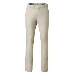 MEYER Herren Chinos "Bonn 1-8142", beige, Gr. 29, unifarben, 88% Baumwolle, 10% Seide, 2% Elasthan, Hosen, Seide-Bio-Baumwolle
