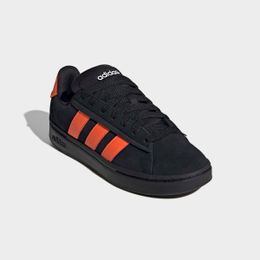Herren Sneaker "GRAND COURT ALPHA", adidas Sportswear, Gr. 41, schwarz, Leder, Synthetik, Schuhe, Design inspiriert vom adidas Campus 00