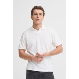 Poloshirt Blend "BHAbdo", Herren, Gr. L, wei&szlig; (snow wei&szlig;), Piqu&eacute;, 100% Baumwolle, Strukturmuster, normal normal, V-Ausschnitt, Rippb&uuml;ndchen, Shirts, Modisches Polo-Shirt