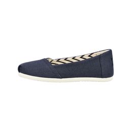 Toms Shoes TOMS Damen Ballerina "TOMS Ballerinas Textil", Gr. 37, blau, Textil, Schuhe
