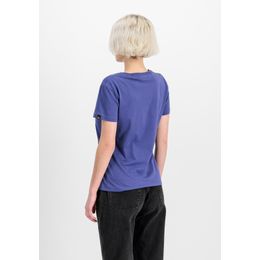 Damen T-Shirt "Crystal T-Shirt W", lila, Gr. L, Alpha Industries, Obermaterial: 100% Baumwolle, Shirts