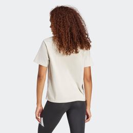 Damen T-Shirt "ESSENTIALS 3-STREIFEN COTTON", grau, Gr. S, adidas Sportswear, Obermaterial: 100% Baumwolle, Shirts, sportlicher Stil, mit
