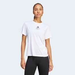 Damen T-Shirt "W LM G T", wei&szlig;, Gr. XS, adidas Performance, Obermaterial: 100% Polyester, Shirts