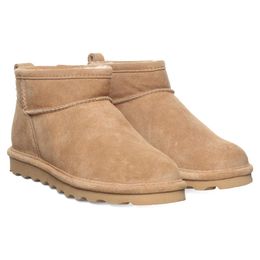 Bearpaw Damen Winterboots "SHORTY", Gr. 42, beige, Veloursleder, Schuhe, Winterstiefel, Schlupfstiefel mit herausnehmbarer Innensohle