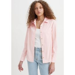 Levi's LEVI'S Damen Hemdbluse "The Classic", rosa, Gr. M, Web, Obermaterial: 100% Baumwolle, Blusen, Kleine Logo-Stickerei auf der Brust