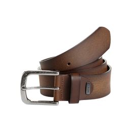 MONTI Herren Lederg&uuml;rtel "NASHVILLE", braun, Gr. 115, used, Rindsleder, G&uuml;rtel, 4,0 cm breit, Jeans-Casual, k&uuml;rzbar, bis Gr. 150 cm
