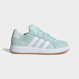 M&auml;dchen Sneaker "GRAND COURT 00S", adidas Sportswear, Gr. 37halo mint, ftwr wei&szlig;, gum 3, Leder, Synthetik, Schuhe, Design auf den Spuren des adidas