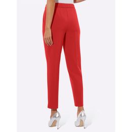 CR&Eacute;ATION L CREATION L Damen Webhose, rot, Gr. 52, unifarben, 63% Polyester, 34% Viskose, 3% Elasthan, Hosen